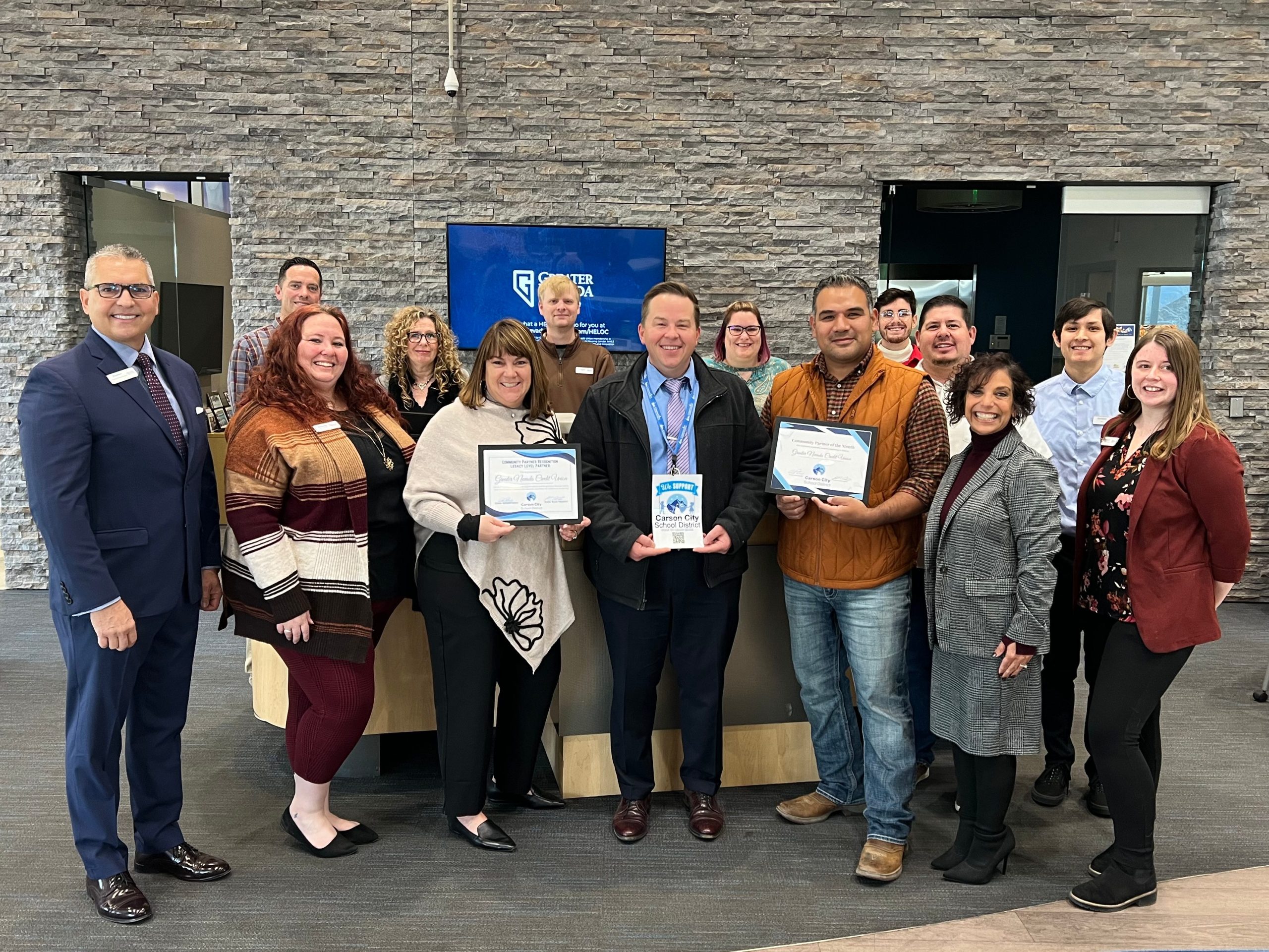 Greater Nevada Credit Union recognized as Community Partner to Carson ...