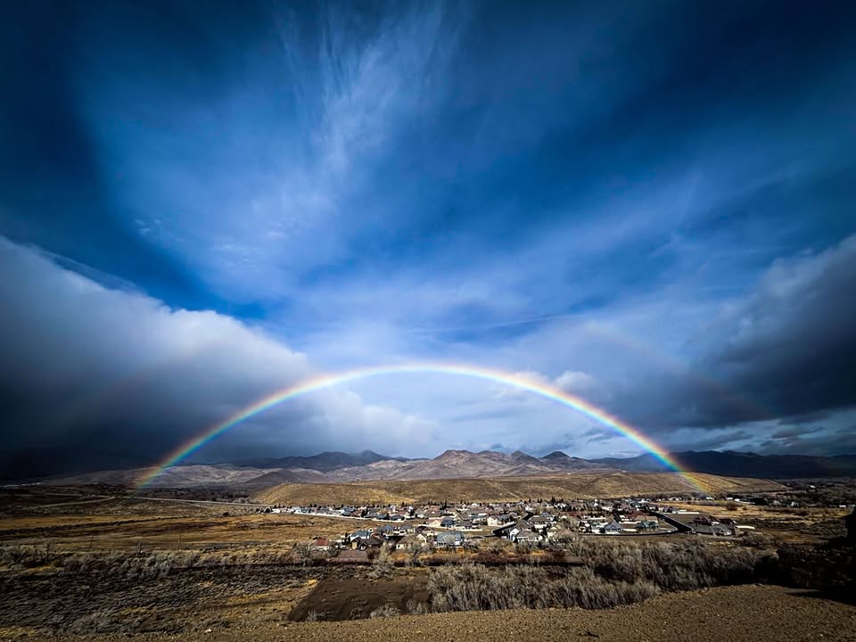 Reader Photo: Saturday rainbow over Dayton - Carson Now