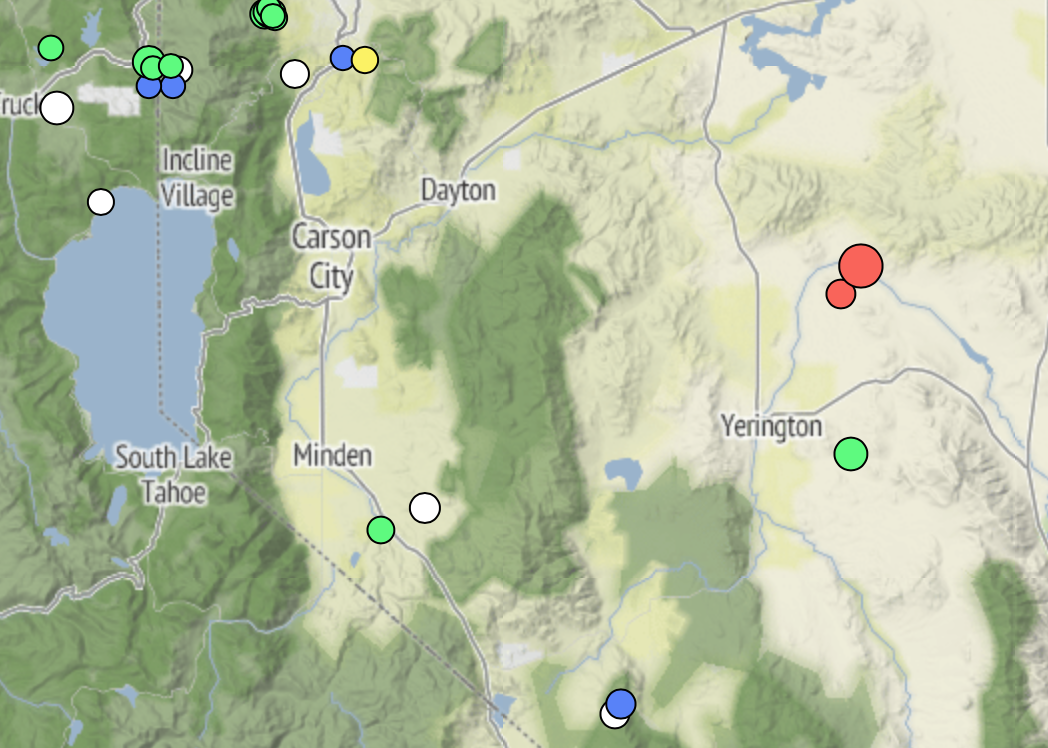 Did you feel it? Earthquakes north of Yerington rattle region - Carson Now