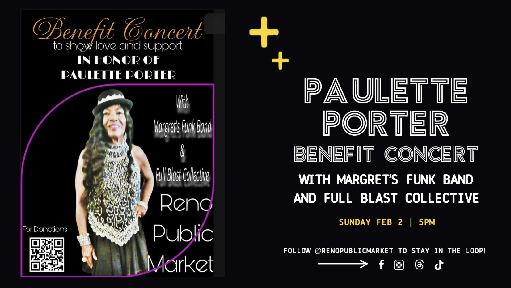 Paulette Porter Benefit Concert | Reno Public Market - Carson Now