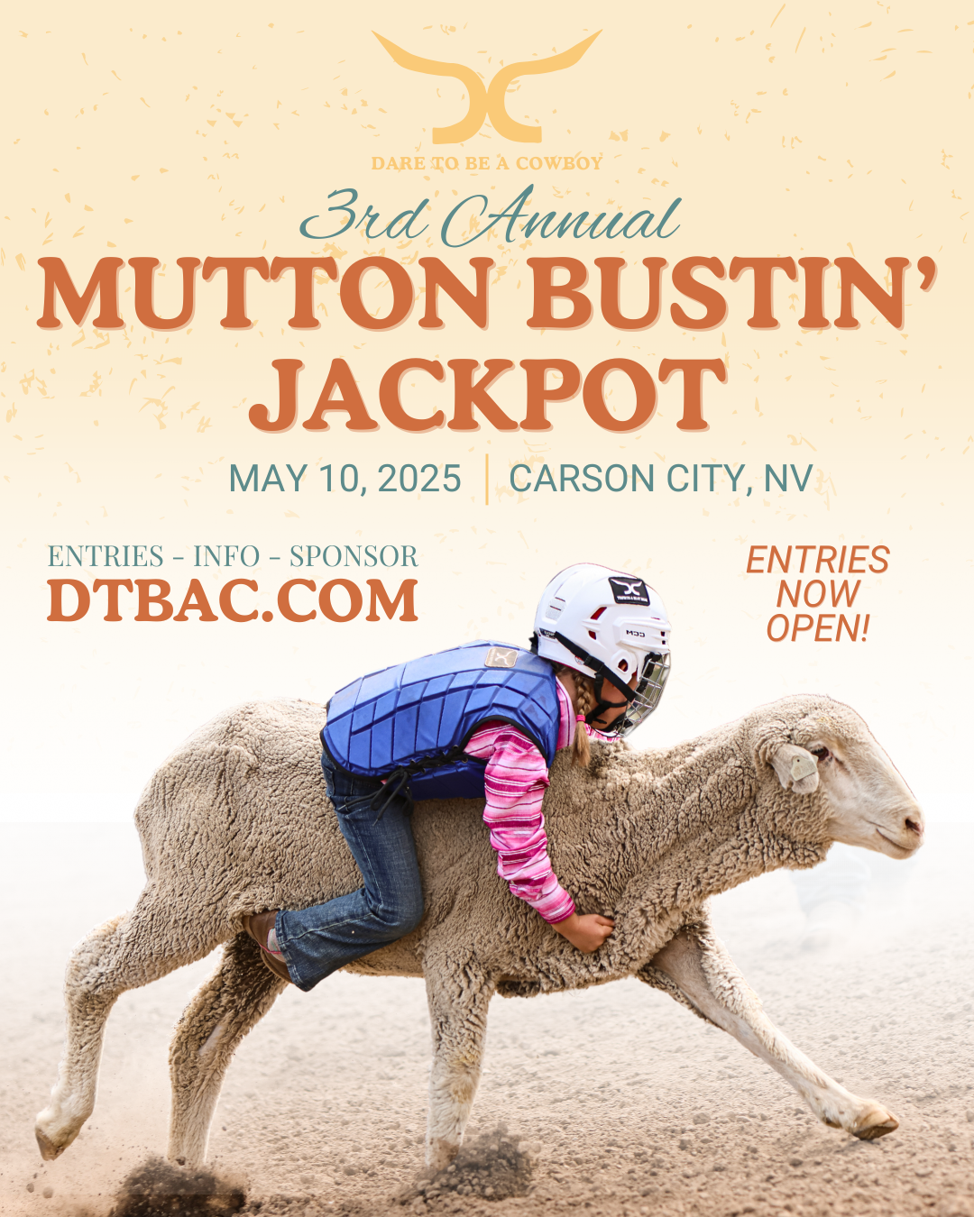 Dare To Be A Cowboy’s 3rd Annual Mutton Bustin’ Jackpot registration ...