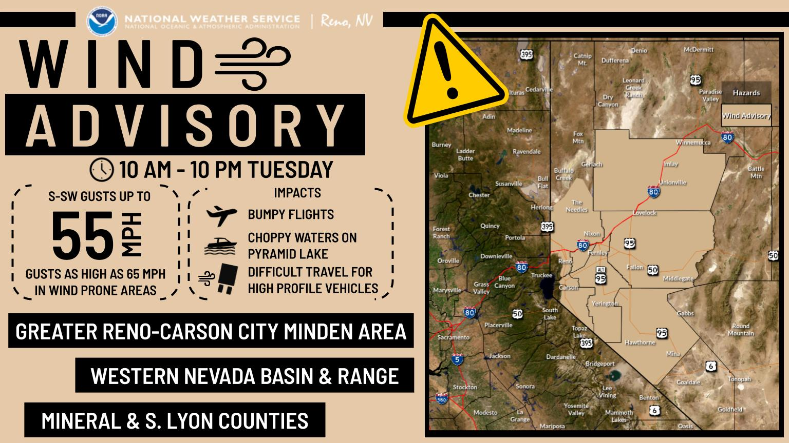 Carson City area weather: Another round of gusty winds, valley rain and ...