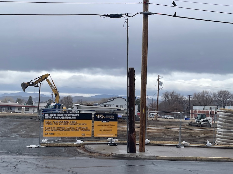 Work begins on 'upscale' apartments on Carson City lot formerly housing ...