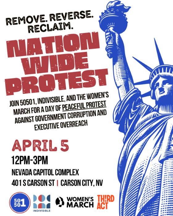 50501 Northern Nevada - REMOVE, REVERSE, RECLAIM. Protest in Carson ...