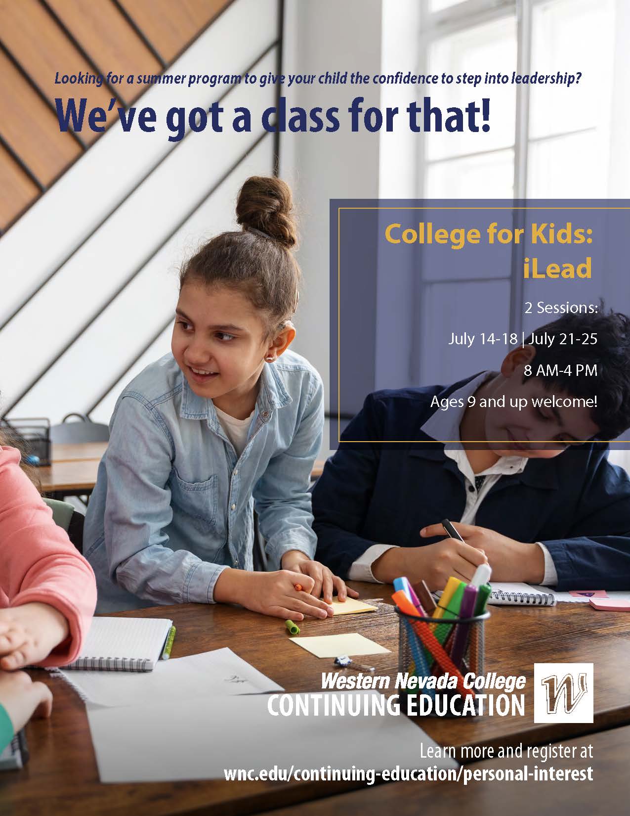 College for Kids program at WNC offers something for everyone - Carson Now