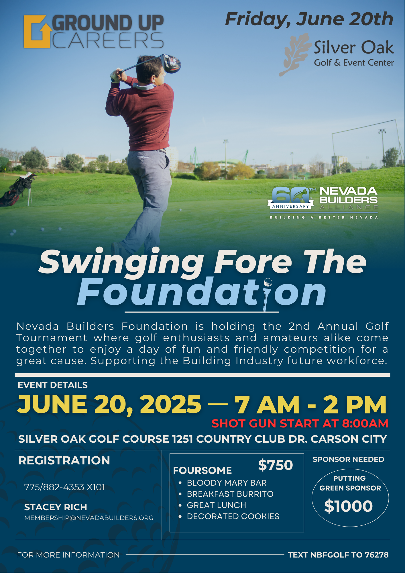 Nevada Builders Foundation announces the return of “Swinging Fore the Foundation” Golf ...