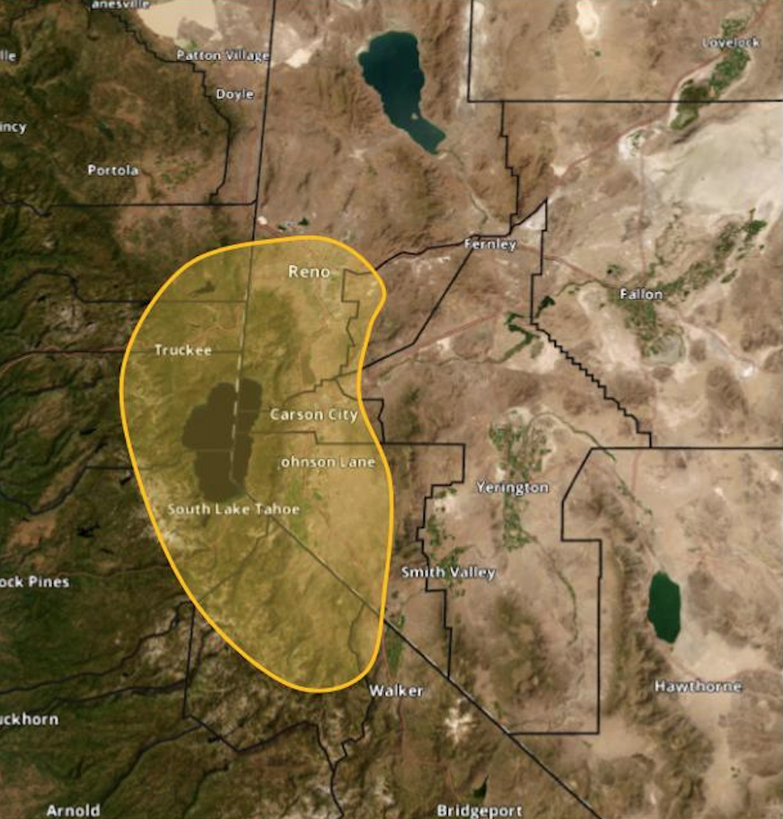 Carson City area weather: Chance of thunderstorms through Thursday ...