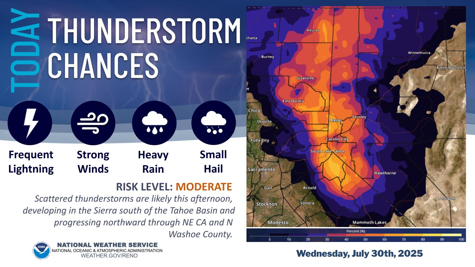 Thunderstorms building around Carson City, surrounding counties ...