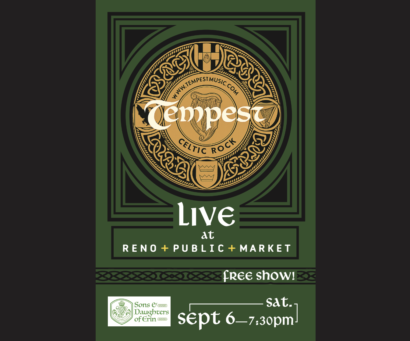 Tempest Celtic Rock Band LIVE at Reno Public Market - Carson Now
