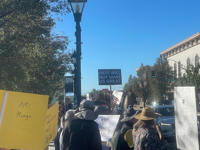 'No Kings' demonstration in downtown Carson City peaceful with no ...