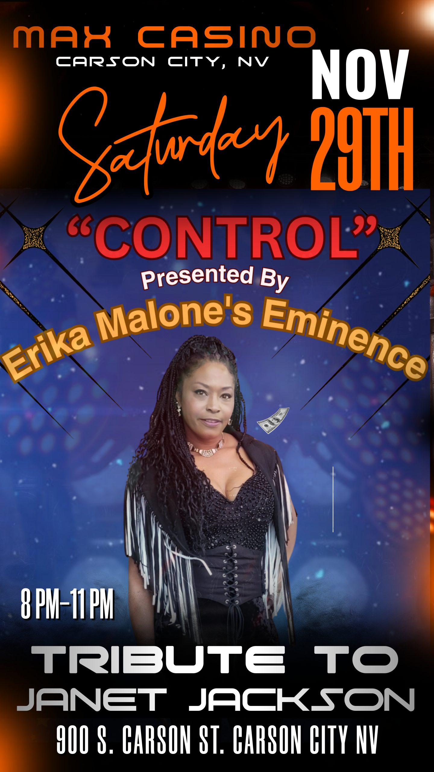 Erika Malone’s Eminence - Tribute to Janet Jackson | Max Casino ...