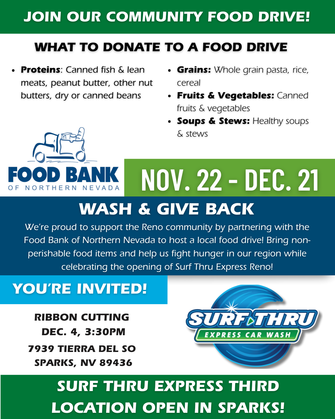 Surf Thru Food Drive - Carson Now