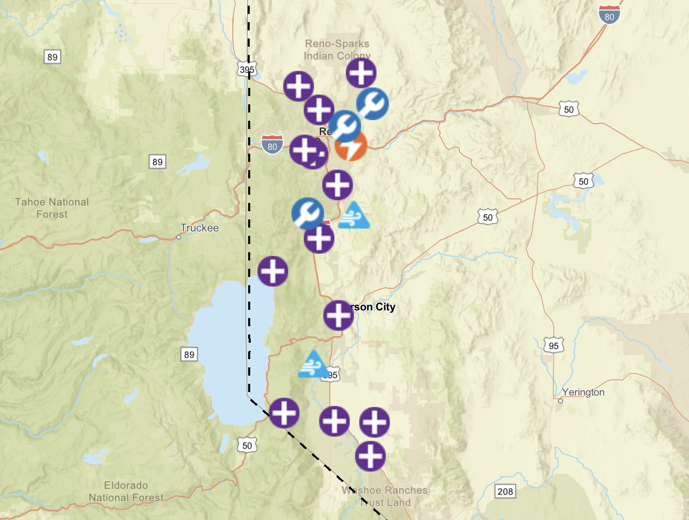 Outages across the region due to wind, NV Energy plans de-energization ...