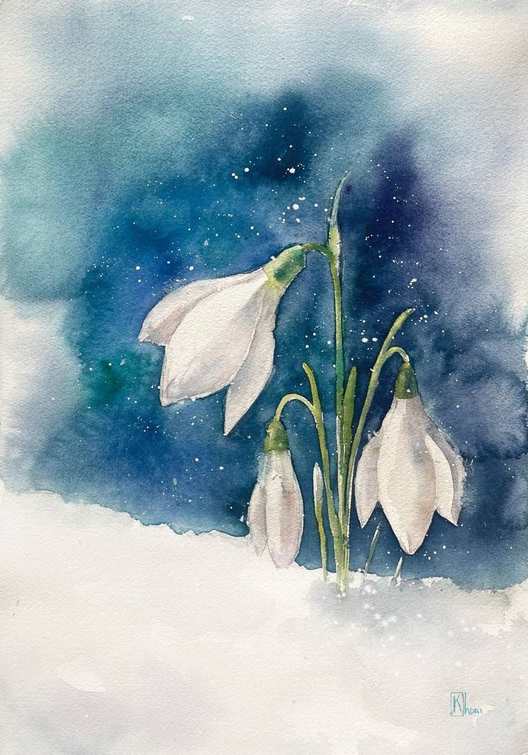Adult Paint & Sip - Winter Flowers - Carson Now