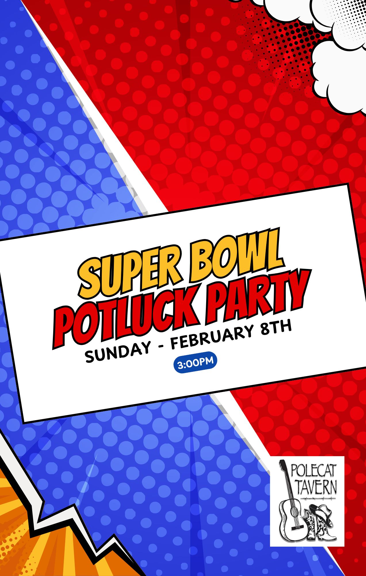 Super Bowl Sunday Potluck Party at Polecat Tavern February 8th at 3pm ...