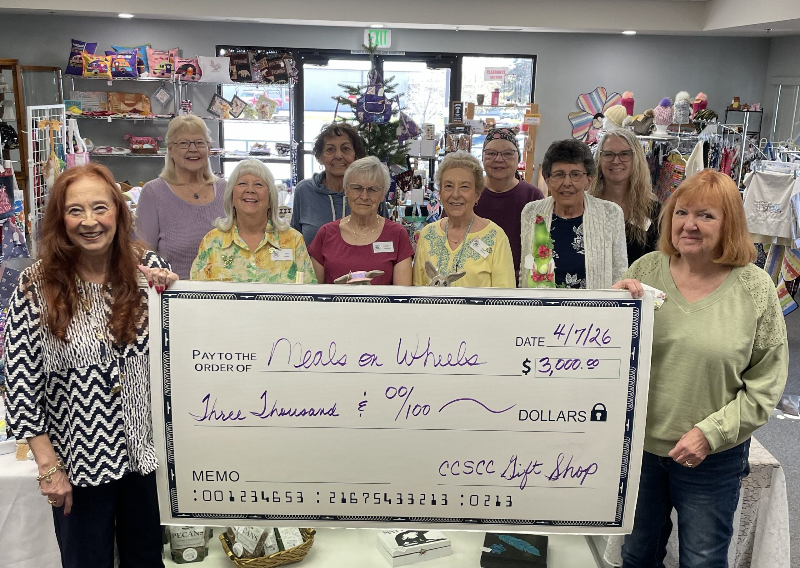 Hidden Treasurers Gift Shop donates to Carson City Meals on Wheels to ...