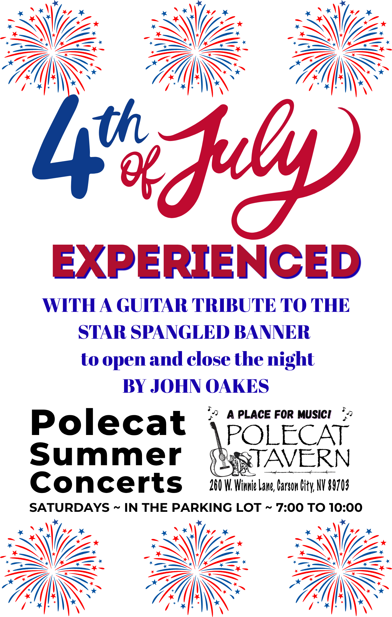 Experienced performs at Polecat Tavern for 4th of July Concert - Carson Now
